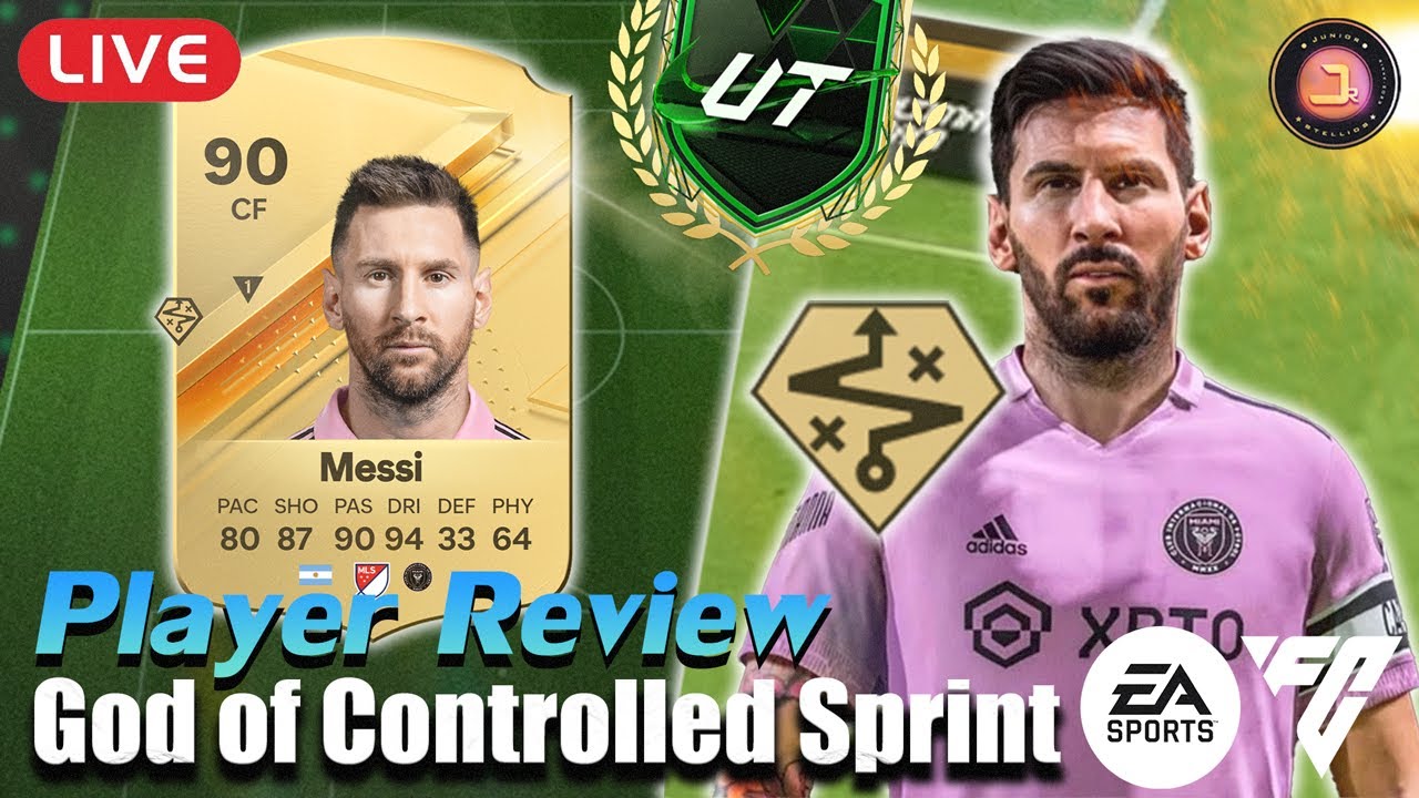 🔴รีวิว 90 Messi | GOD of Controlled Sprint ลุย Rivals🔥- FC 24 Ultimate ...