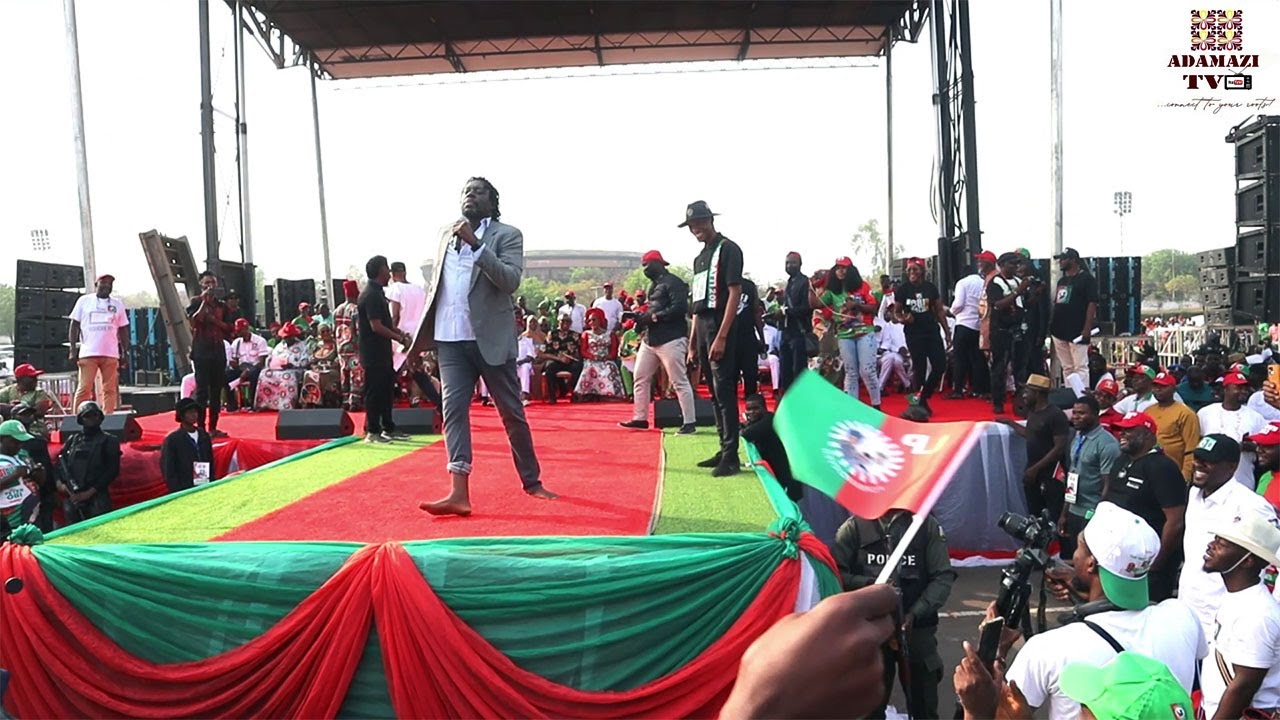 Comedian Klint D Drunk Speech @Peter Obi Campaign Rally In Enugu ...