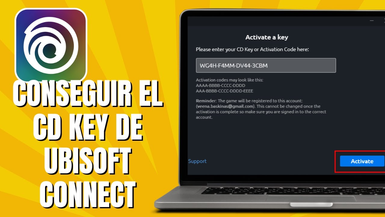 Cómo CONSEGUIR El CD KEY De Ubisoft Connect (Versión Steam) - YouTube