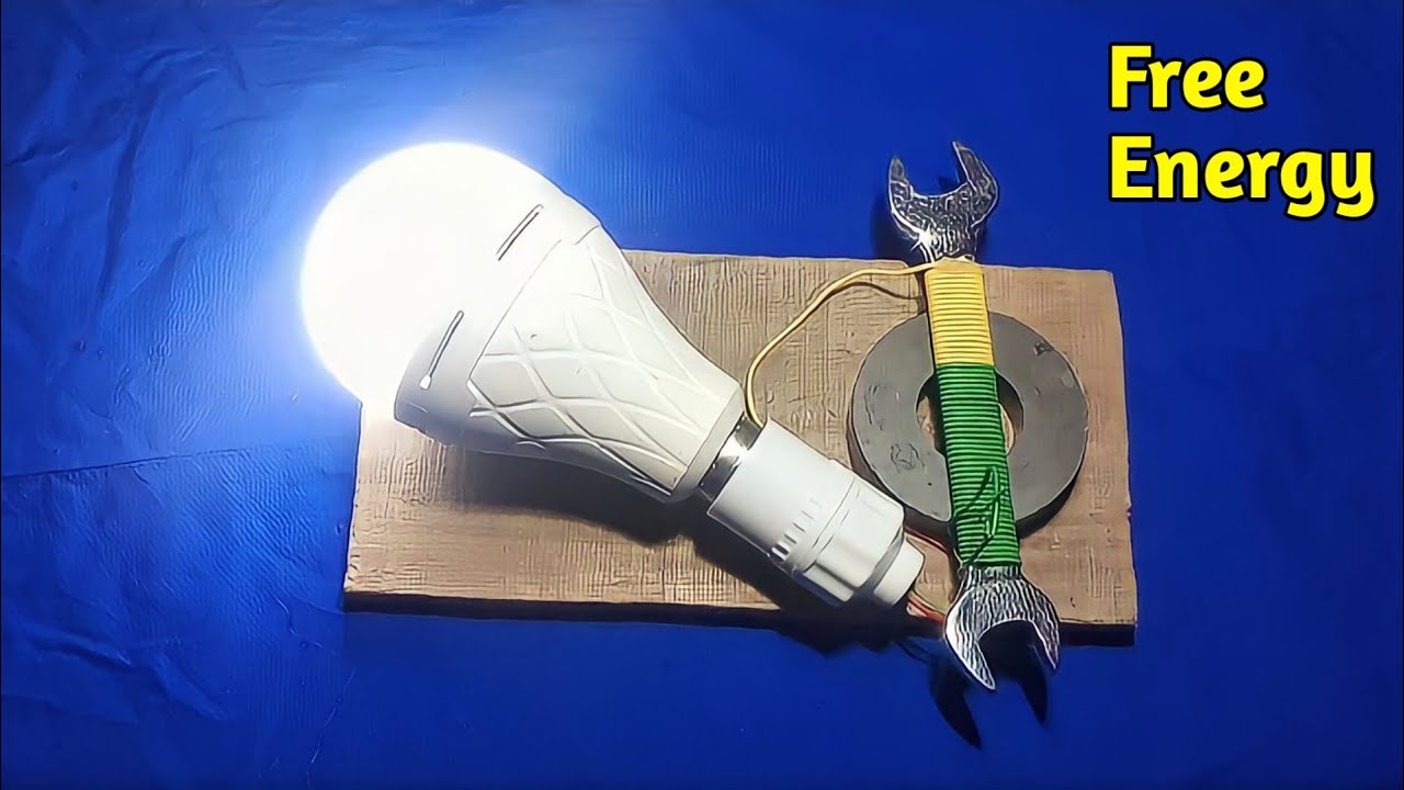 Free Energy Electric Science Using Magnet With Light bulb At Home 2023 ...