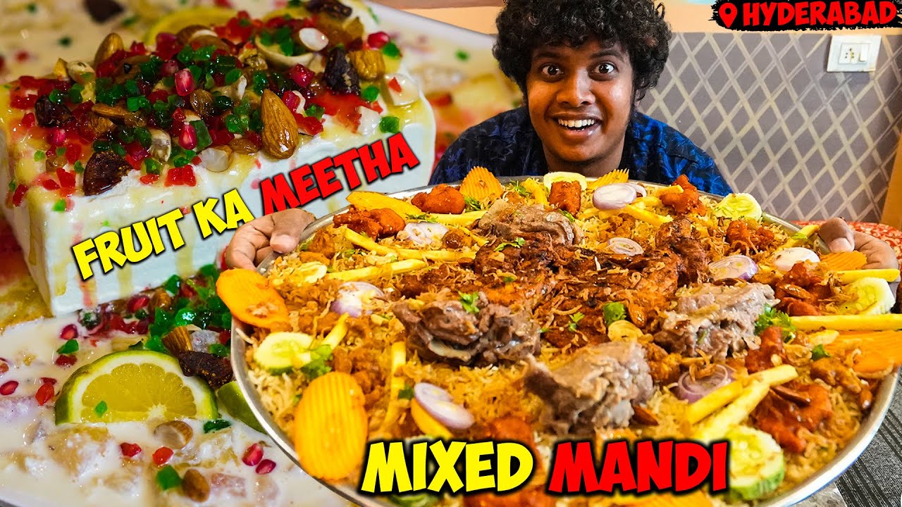 CHICKEN MUTTON FISH MIXED Mandi at Aazebo, Hyderabad - Irfan's View ...