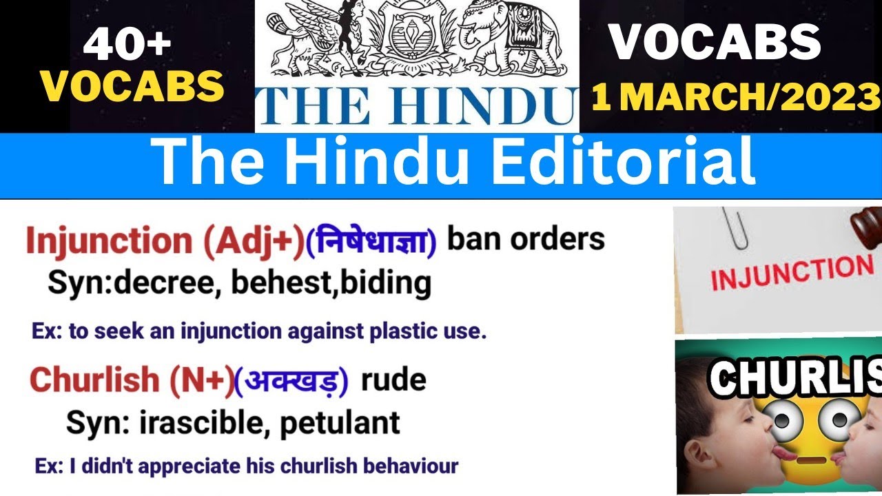The hindu Vocabulary today | the hindu editorial analysis | 1 march ...