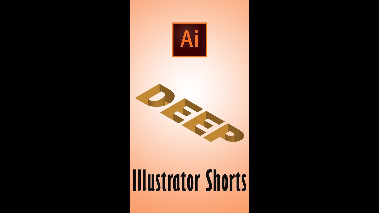 Deep Hole Effect in Illustrator | Using Font Compound Path, Cliping ...