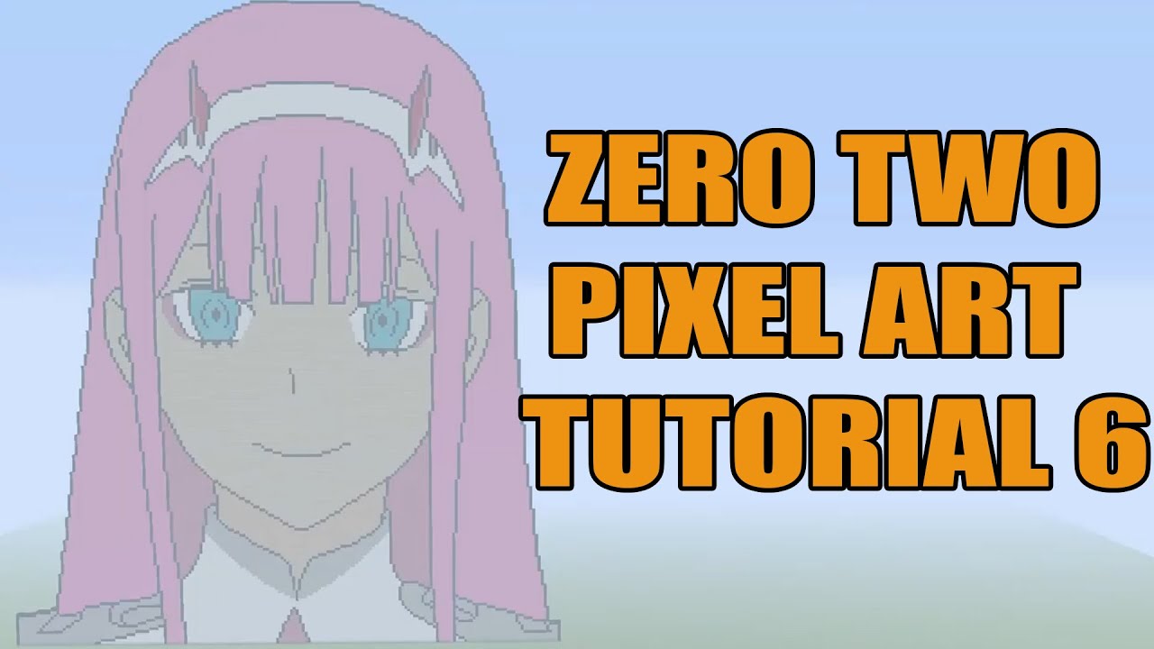 Minecraft Zero Two Pixel Art Tutorial 6 (Darling In The Franx) - YouTube