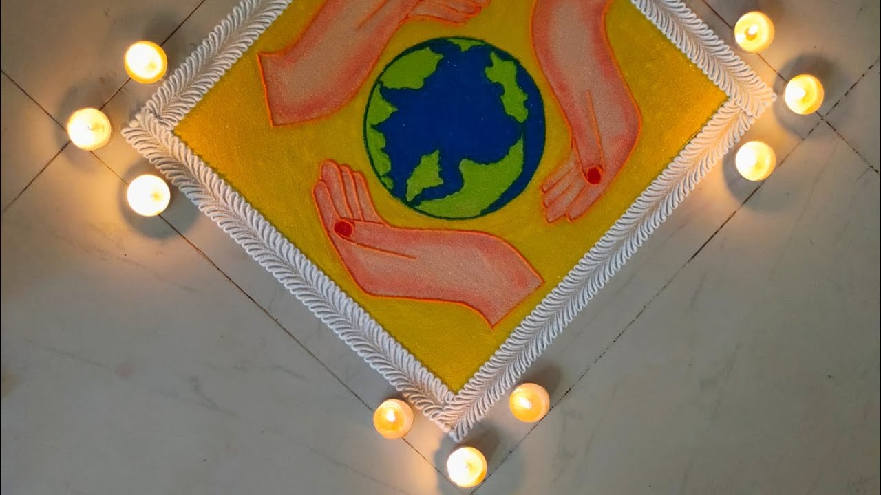 Save Earth Rangoli Competition | World Environment Day Rangoli | Poster ...