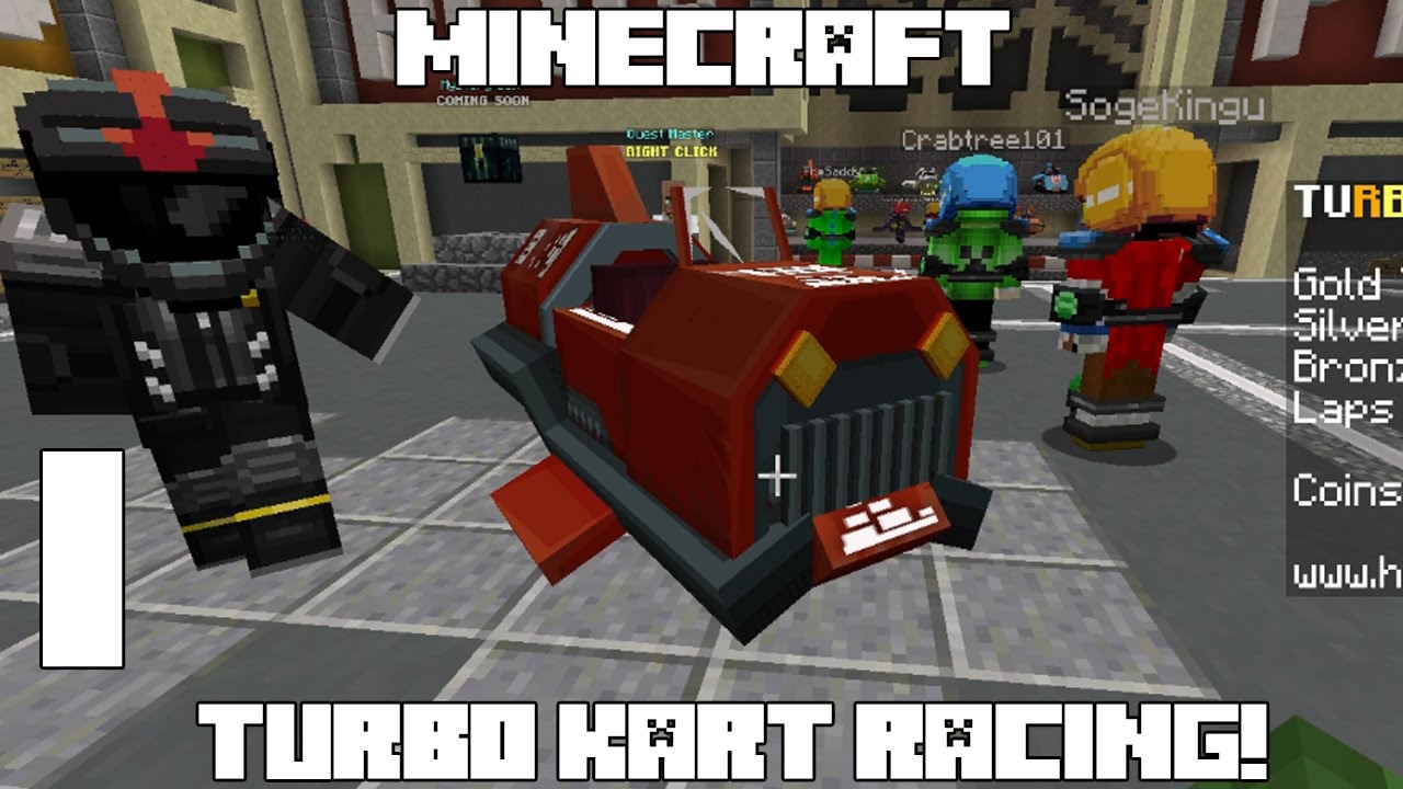 Minecraft ONLINE! TURBO KART RACERS! Cap.1! - YouTube