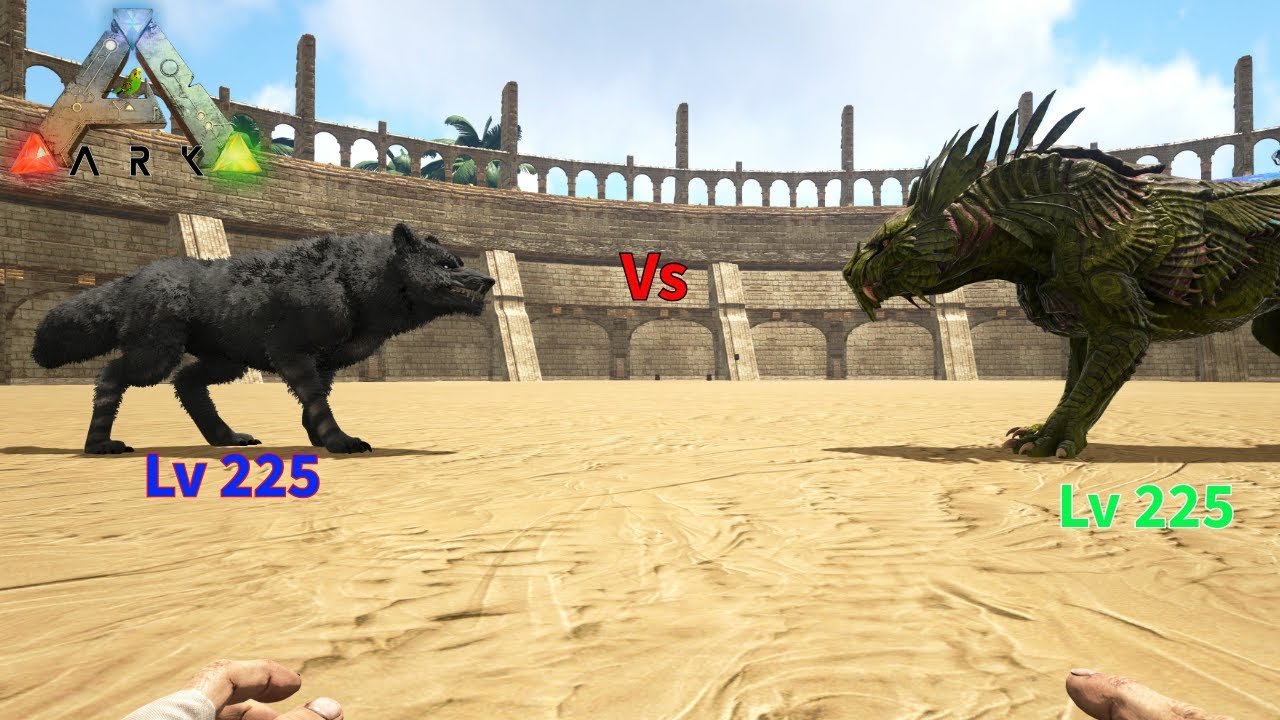 ARK: MAX LEVEL SHADOWMANE Vs MAX LEVEL FENIR - YouTube