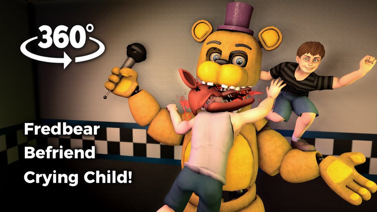 360°| The Bite of '83, but Fredbear HELPS The Crying Child! (FNAF 4 ...
