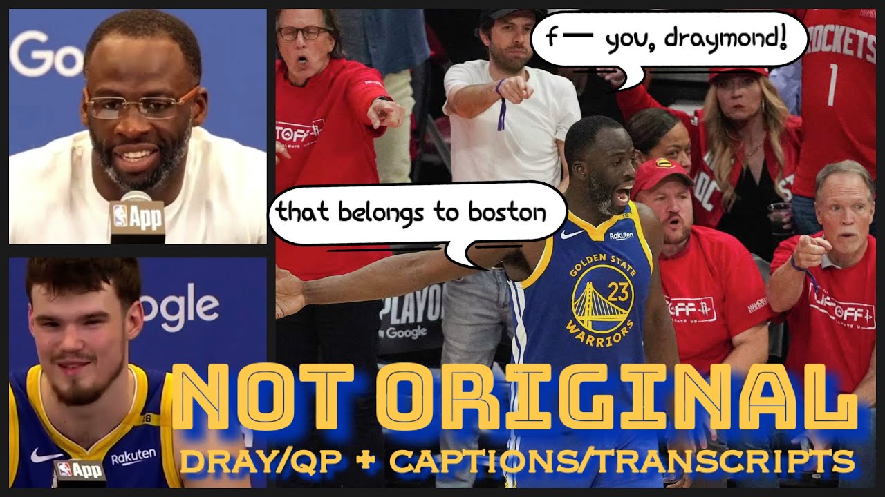 DRAYMOND on crowd heckling “F- you”: “not original…can’t steal…that ...