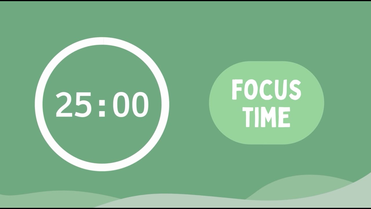2-Hour Pomodoro Timer | 4x25 Min Focus Sessions + 5 Min Breaks | Lo-Fi ...