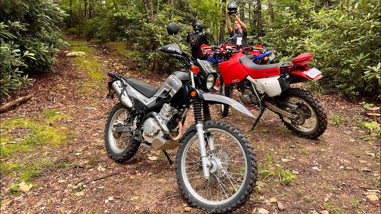 Adventure riding the Yamaha XT250 in the high mountains of North ...