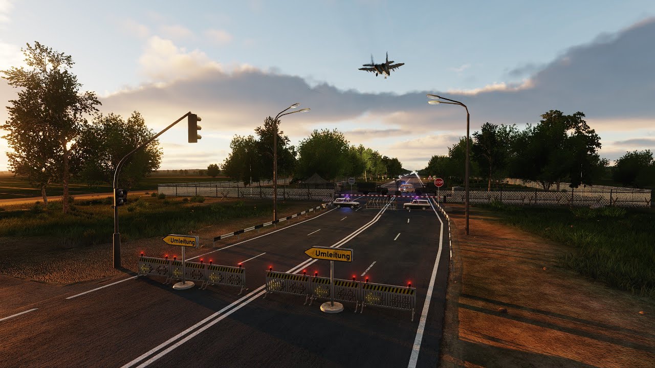 DCS: Cold War Germany - Evening landing on the highway strip - YouTube