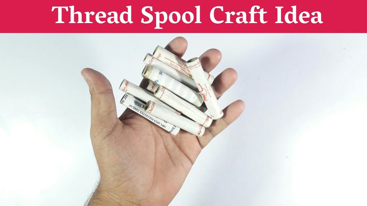 Best Out Of Waste Thread Spool Craft Idea | Thread Spool Reuse Idea ...