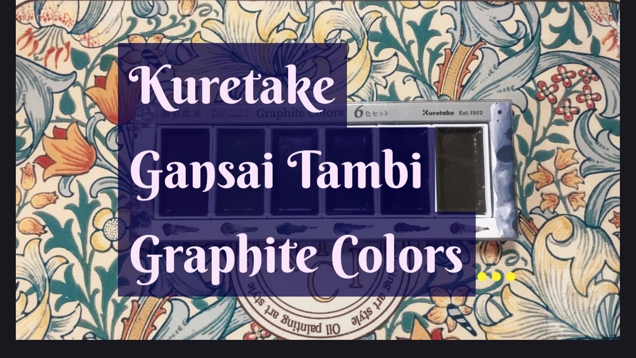 Kuretake Gansai Tambi Graphite Colors | Swatches and Review ...