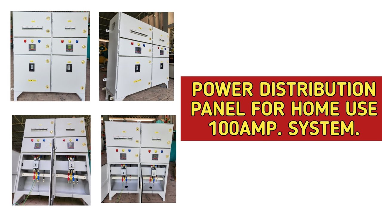 Power Distribution Panel for Home 🏡 use 100Amp. System... - YouTube