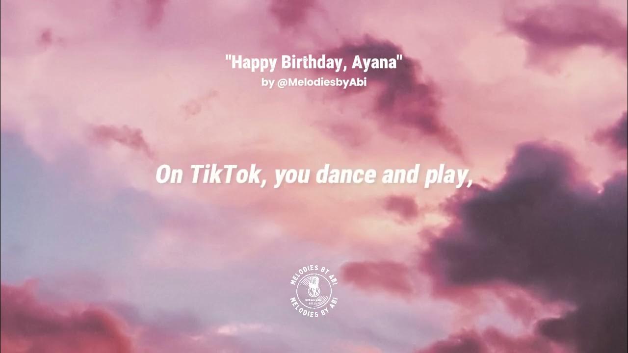 Happy Birthday, Ayana - Ayana's 7th birthday R&B celebration song - YouTube Music