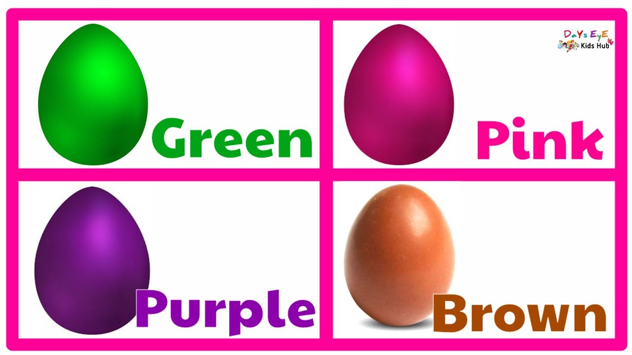 Learn Colors with Eggs | Colors for kids & Children | Learning ...