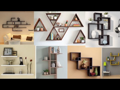 modern unique wall shalf design wooden interior design(make a one shalf ...