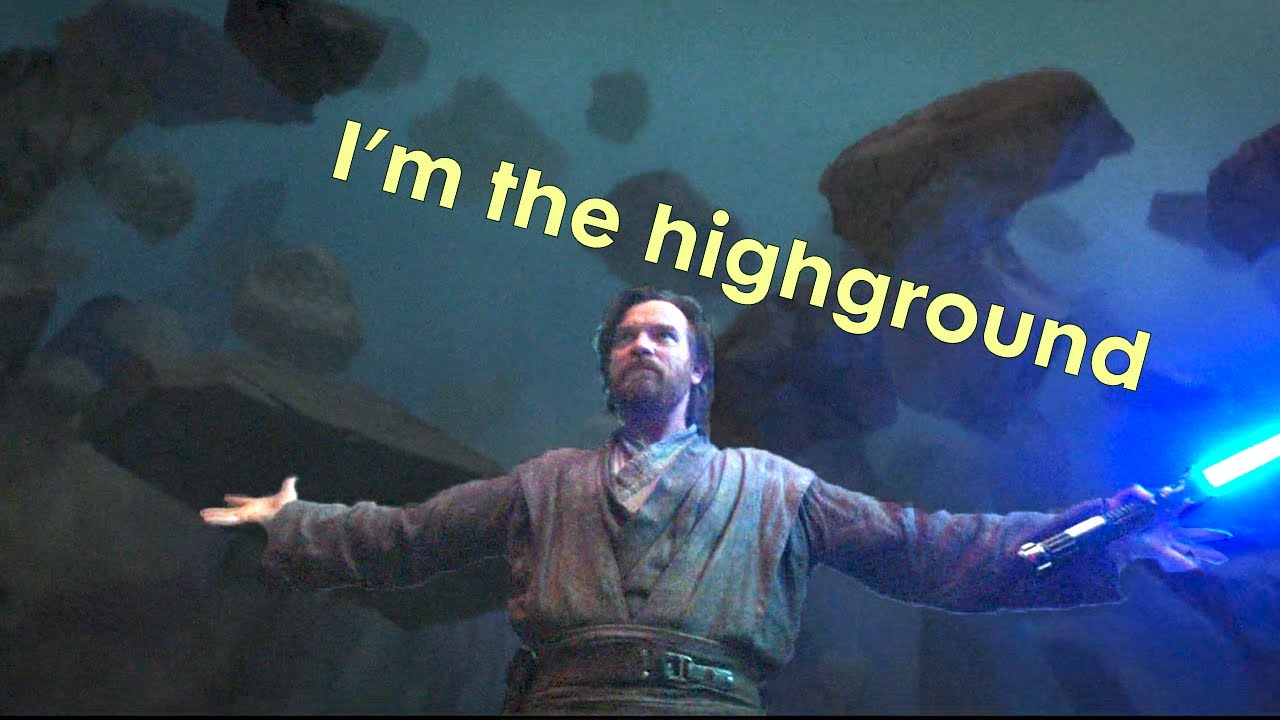 Obi-Wan Kenobi Becomes the High Ground | Star Wars - YouTube