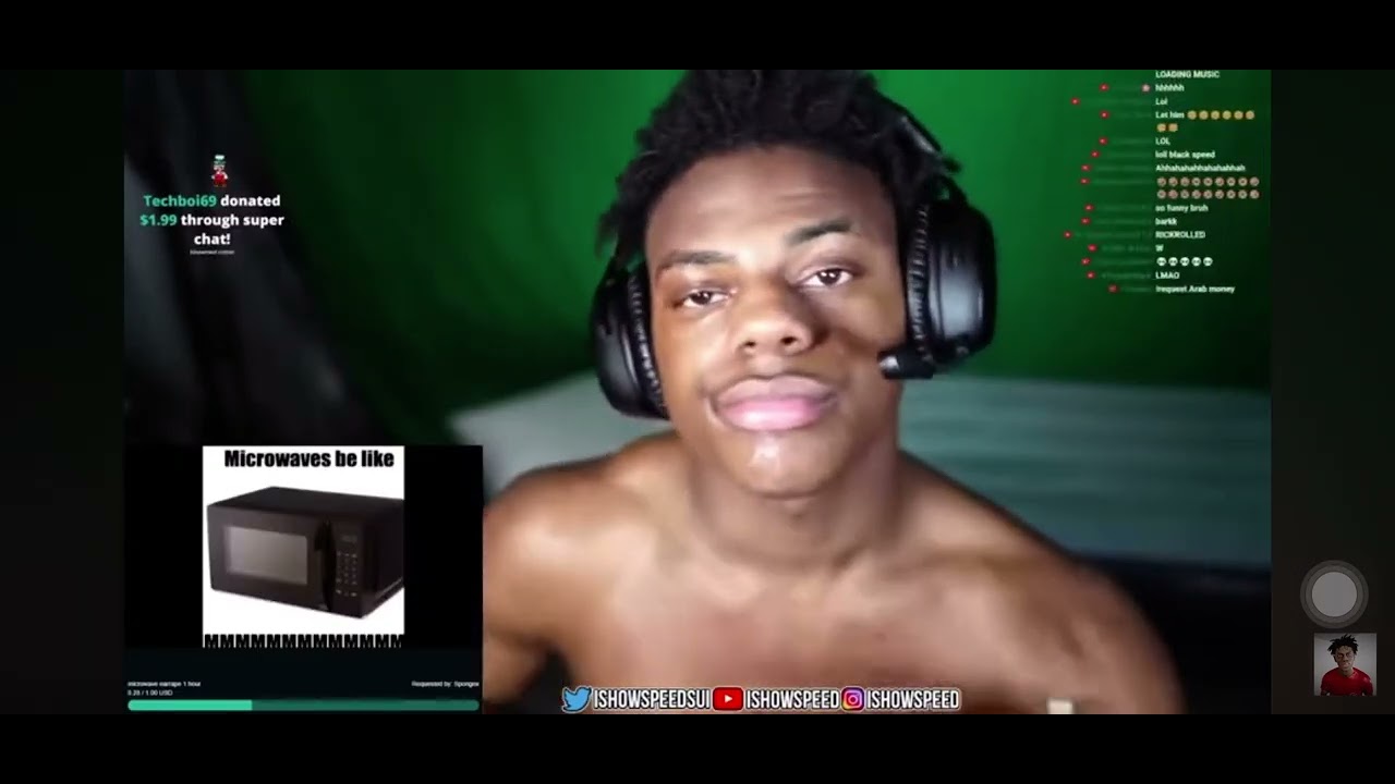 Ishowspeed sleep stream but fans play a clip😂 - YouTube