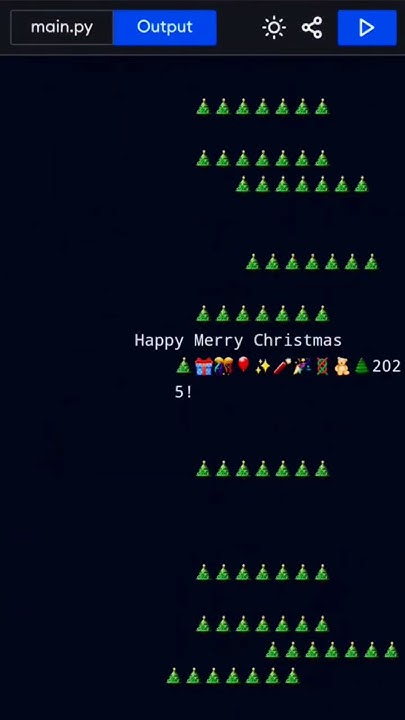 Merry Christmas 🌲🌲🌲wish By Programmer Python Code Shortsfeed Youtube