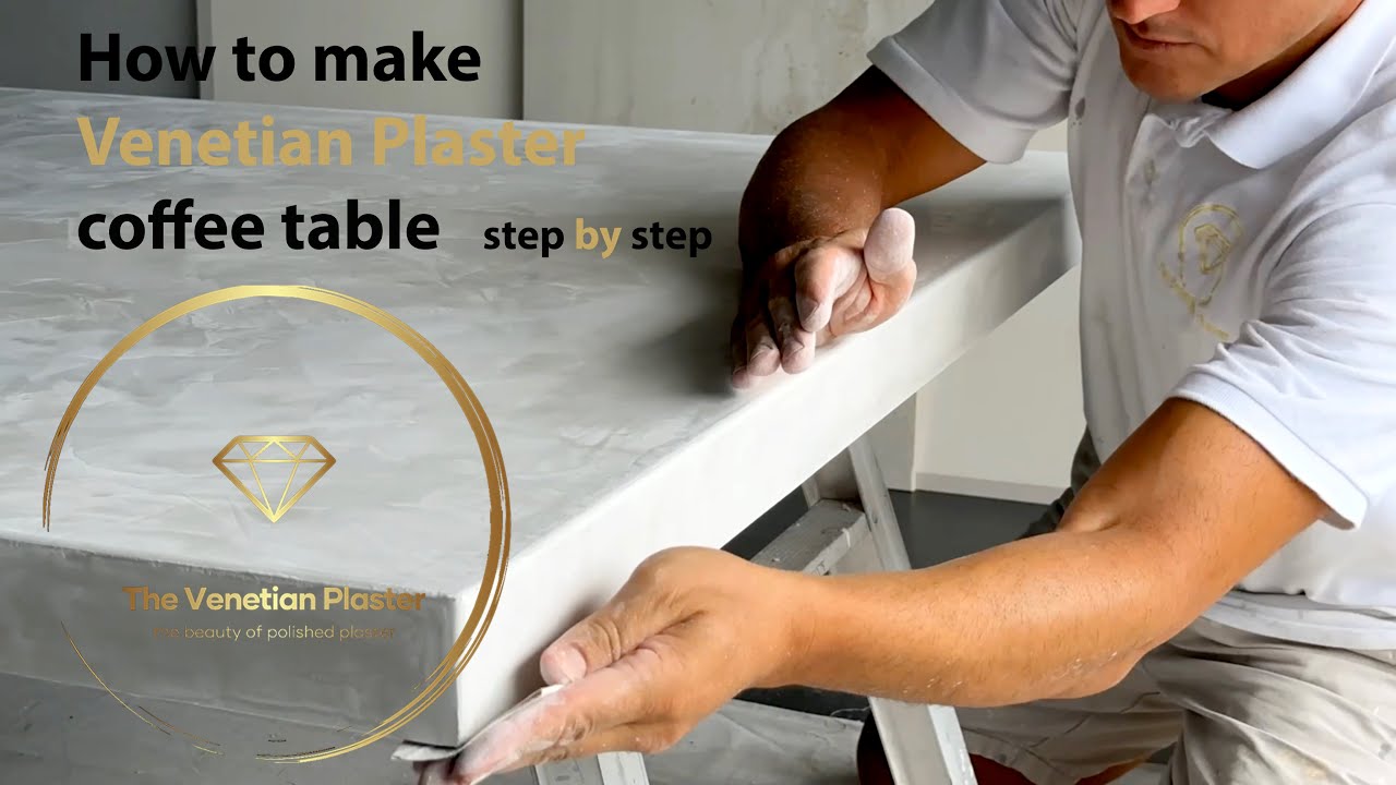 How to make a coffee table with Venetian Plaster - YouTube