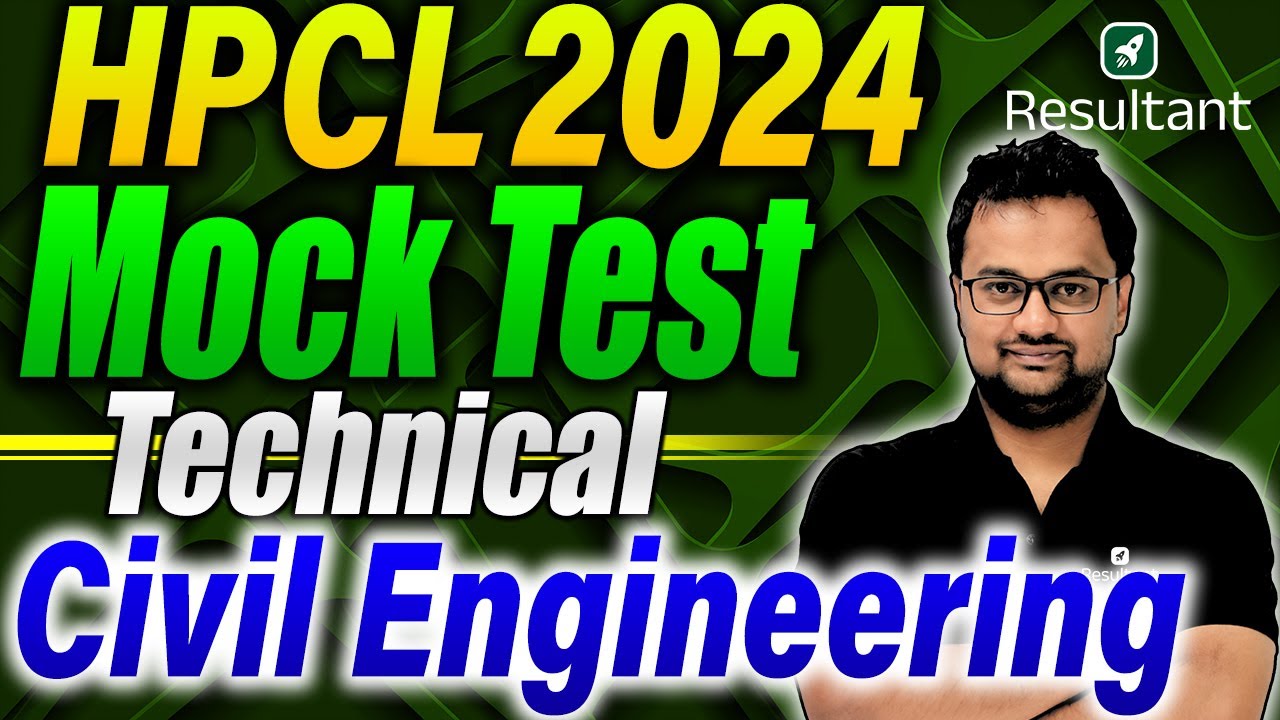 HPCL 2024 Technical Mock Test | HPCL Exam 2024 | Civil Engineering (CE ...