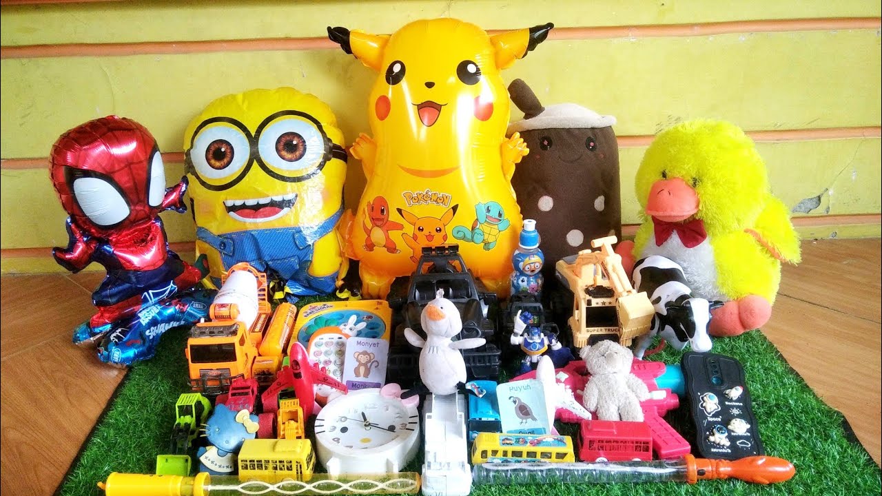 Hunting Mainan Bus Tayo Badut Pokemon baby shark yupi 58 - YouTube