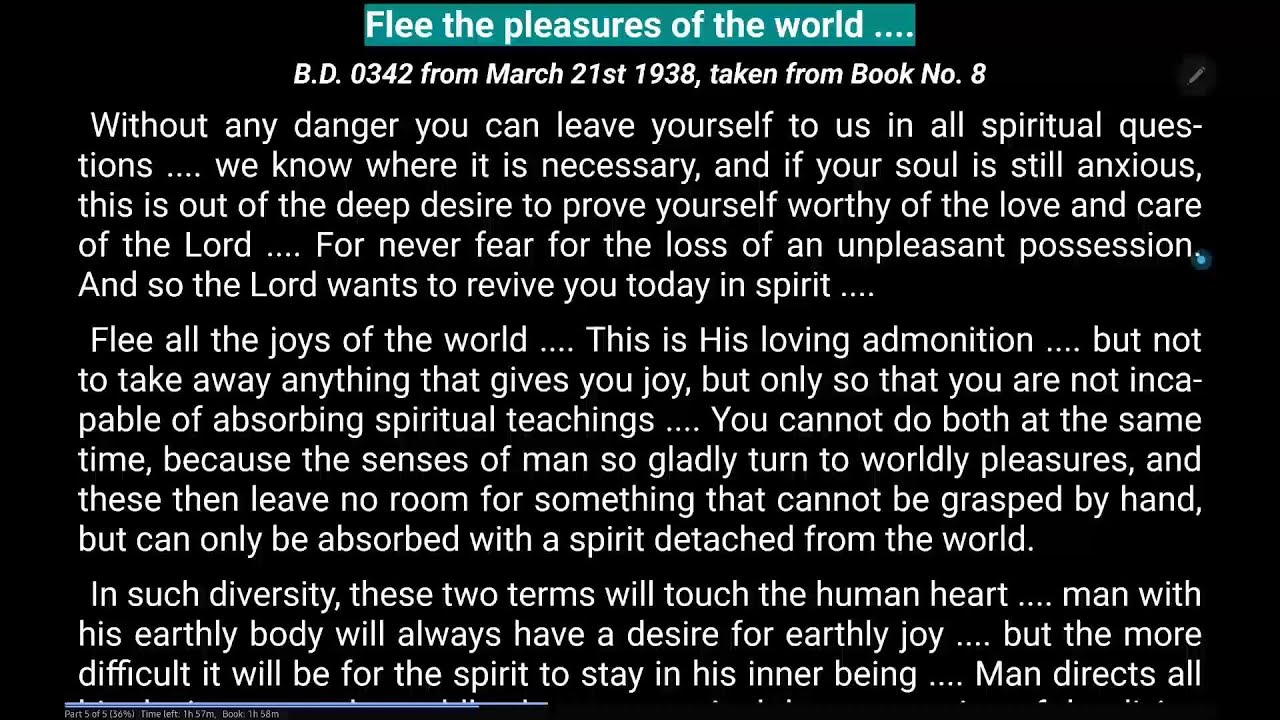 BD0342 Flee the pleasures of the world.... (Mar 21, 1938) - YouTube