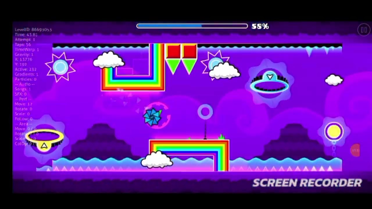 over the clouds (geometry dash breeze) - YouTube