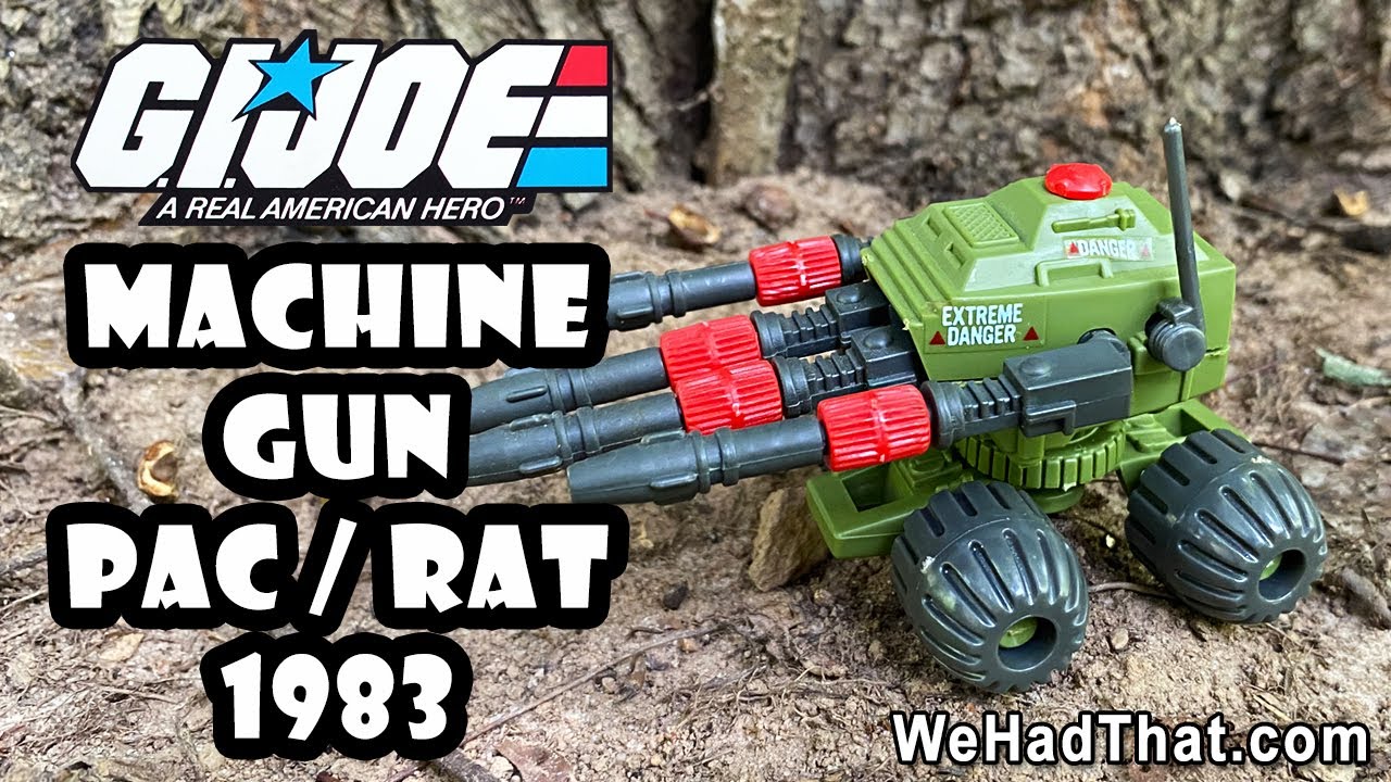 G.I. Joe: PAC RAT Machine Gun (Hasbro, 1983) vintage ARAH - YouTube