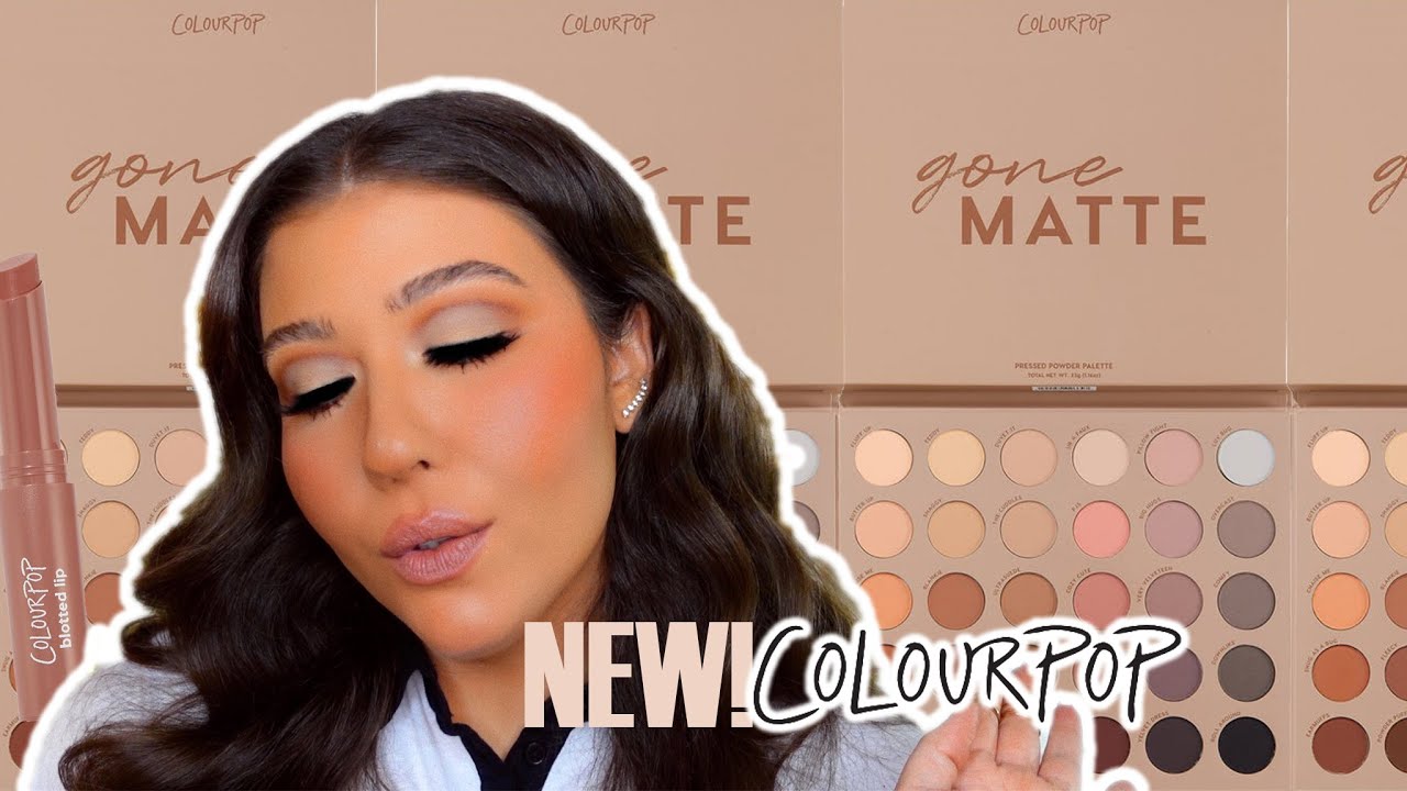 NEW! COLOURPOP "GONE MATTE" MEGA PALETTE & BLOTTED LIPS | FIRST ...