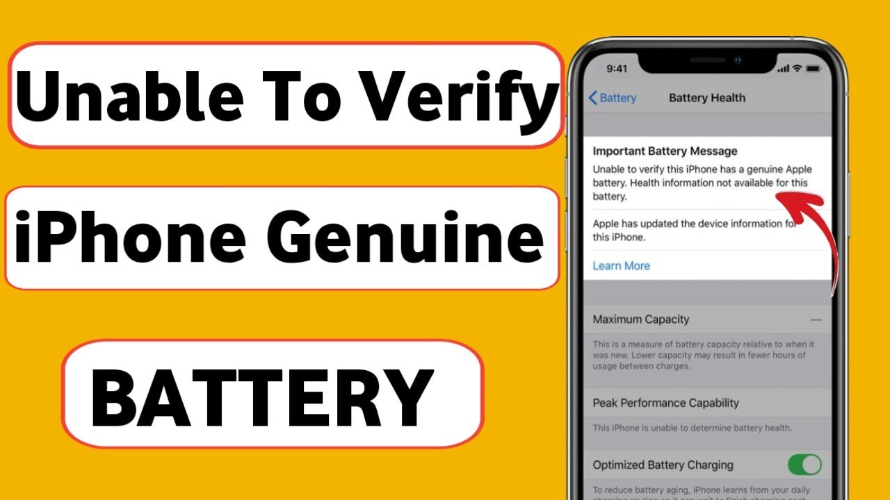 Unable to verify this iphone has a genuine apple battery | fix / Hindi ...