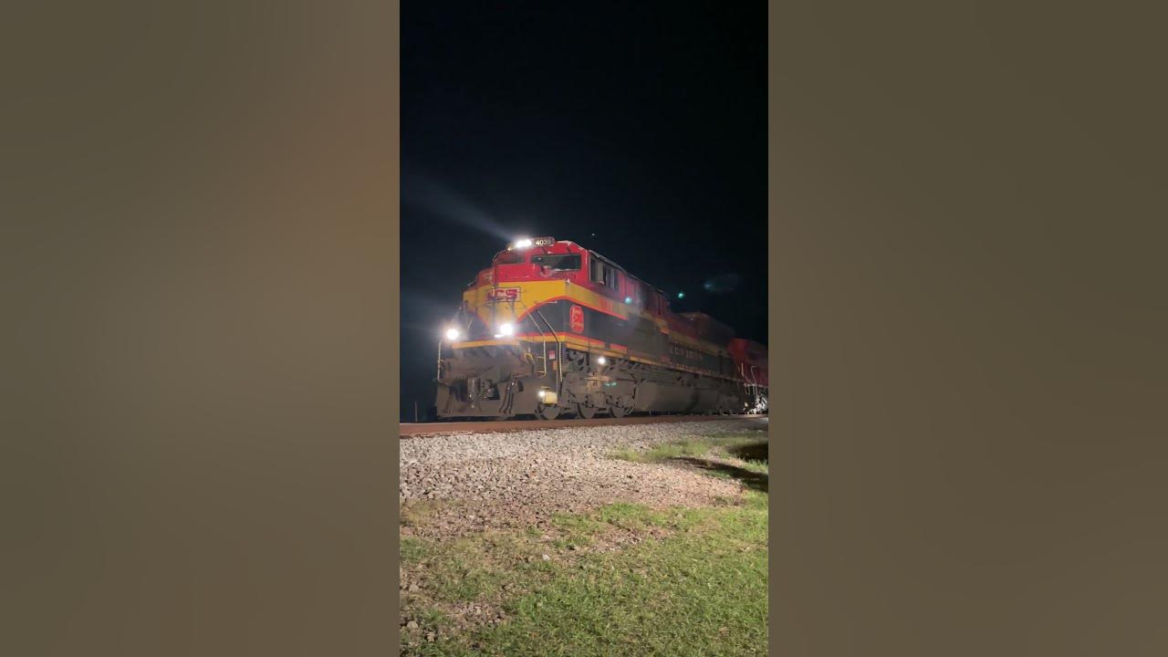 KCS SD70Ace Leads Empty Ethanol in Folkston! #train #trains #railroad #railway #railfans # ...