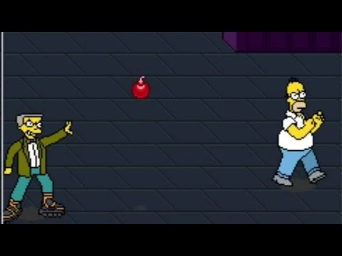Simpsons Arcade Java Game All Bosses and Ending - YouTube