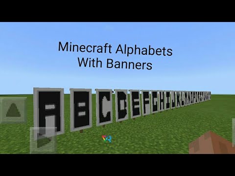 A to Z Alphabets on Banners in Minecraft - YouTube