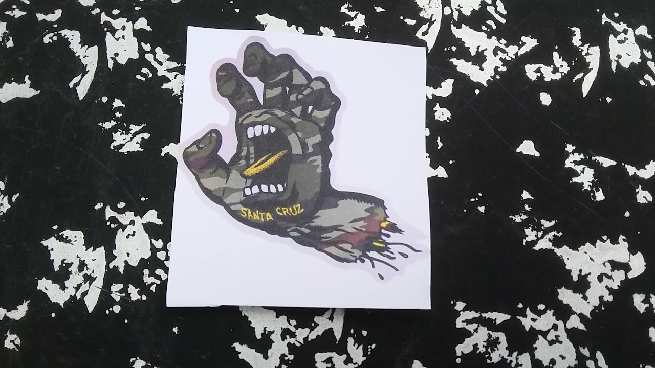 Screaming hand stickers - YouTube