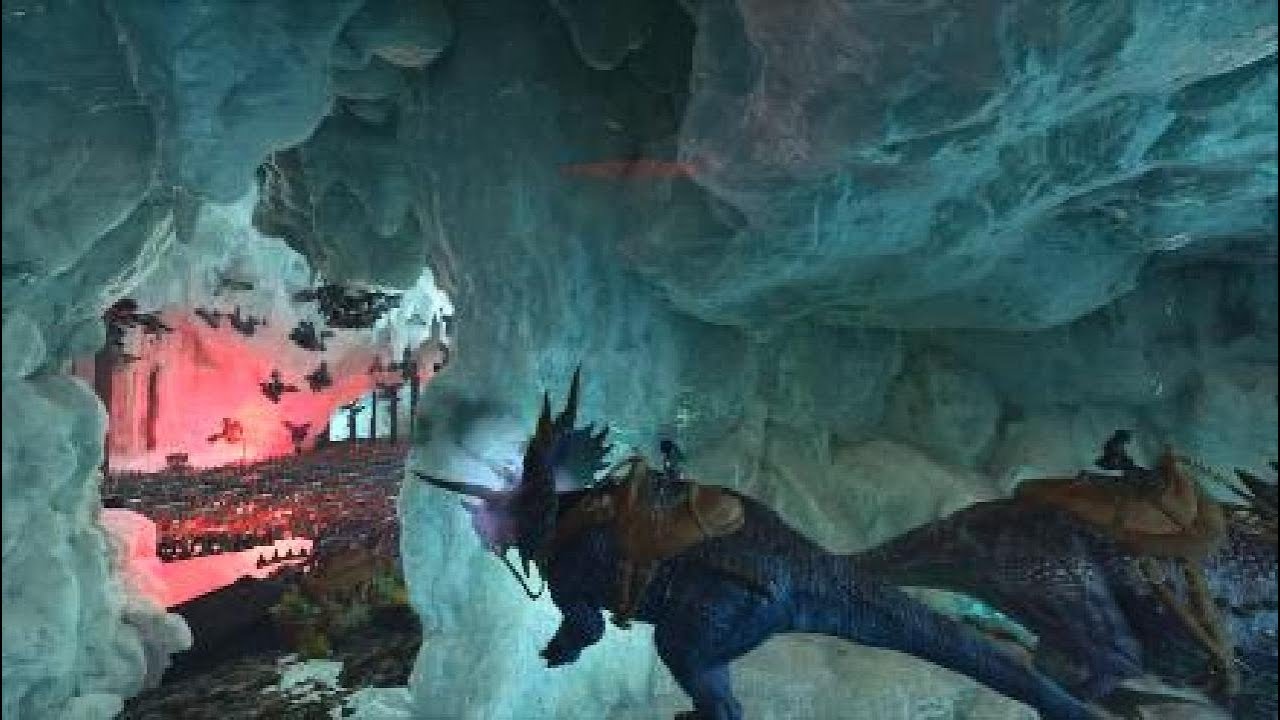 Online wiping Ice cave and fat Carno|ARK ASA SMALL TRIBE CONSOLE - YouTube