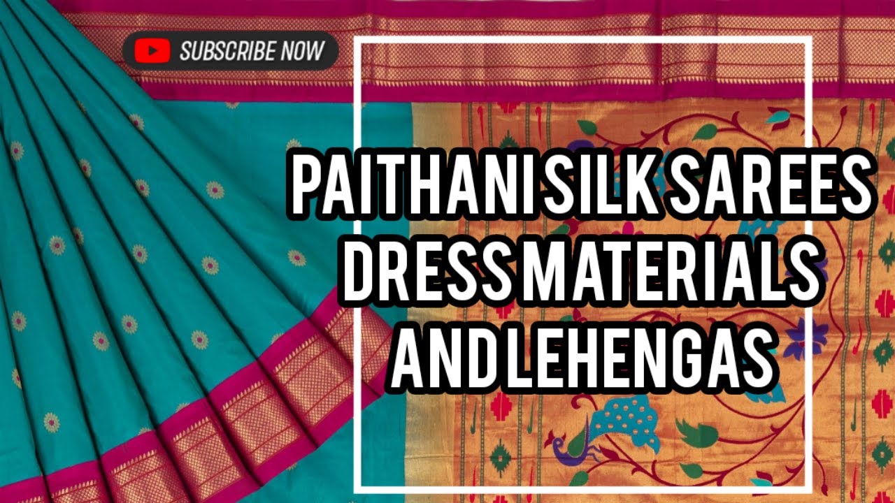 #Largest collection of Paithani silk sarees dress materials and ...