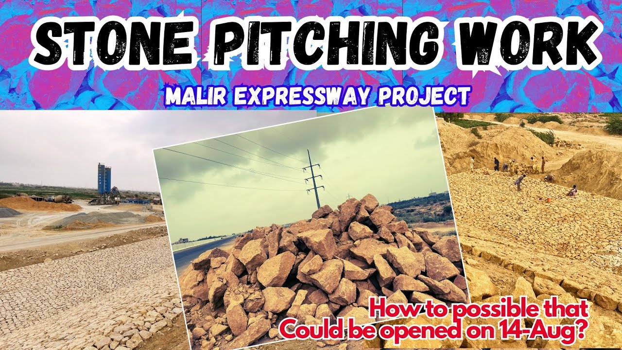 Stone Pitching Work | 3KM work Completed | نفاست سے کام جاری - YouTube
