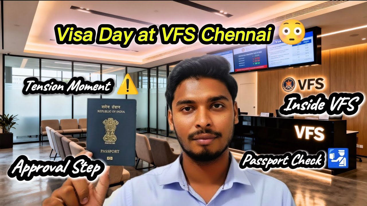 🇮🇳Chennai VFS Visa Day 💥 Full Process + Students Face Pannra Issues ...