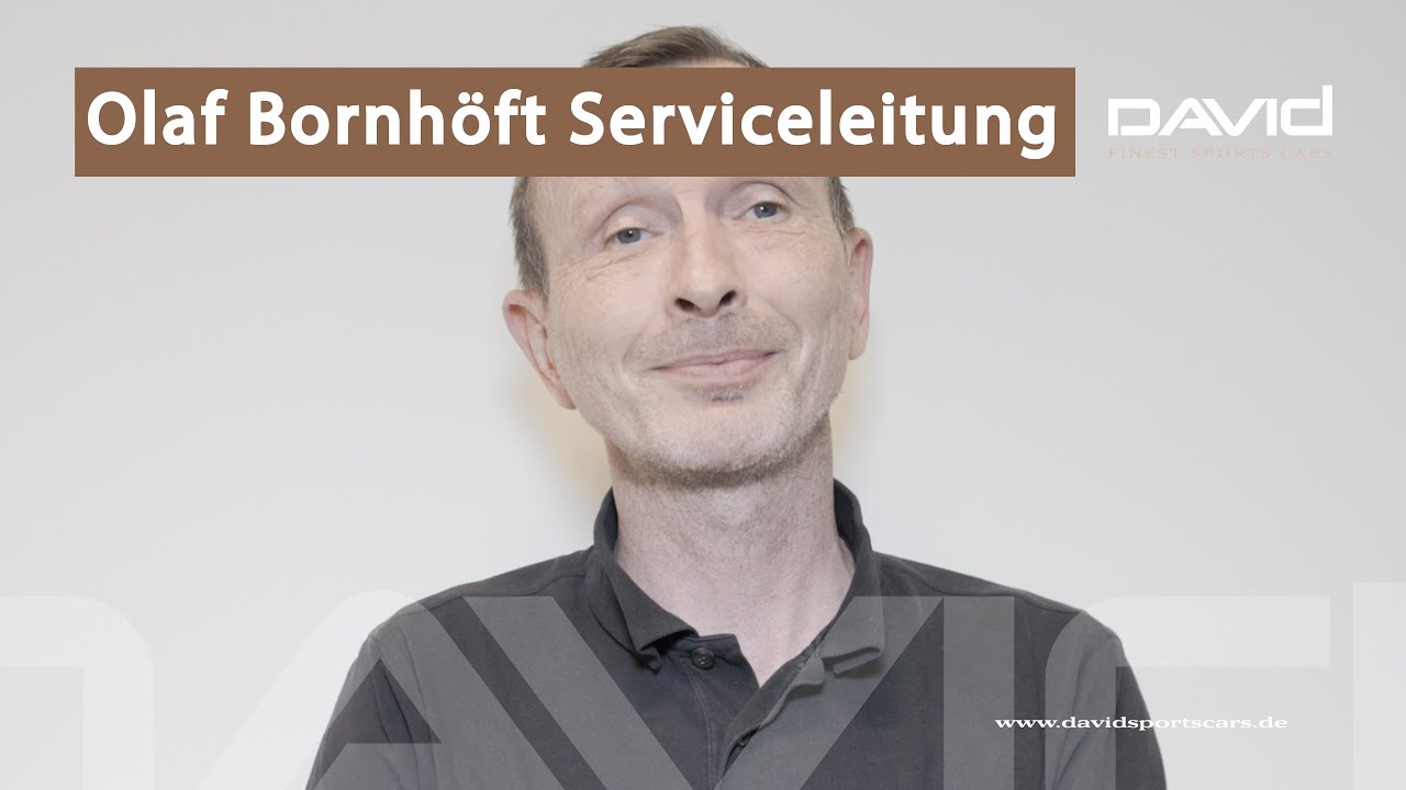WE ARE DAVID FINEST SPORTS CARS! Olaf Bornhöft - YouTube