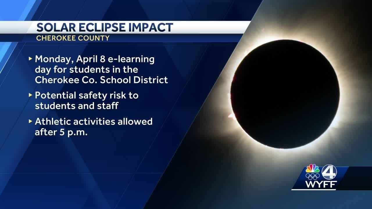 Cherokee County school district announces e-learning day for solar eclipse - YouTube