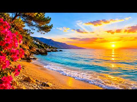 🌊 Rahatlatıcı Sahil Manzaraları | Deniz Dalgaları ve Huzur Veren Müzik | 4K Relaxing Beach