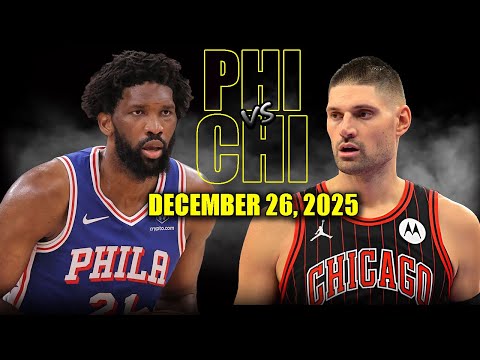 Philadelphia 76ers vs Chicago Bulls Full Game Highlights – December 26, 2025 | NBA Season