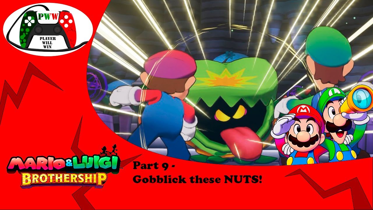 Mario & Luigi Brothership Part 9 - Gobblick these NUTS! - YouTube