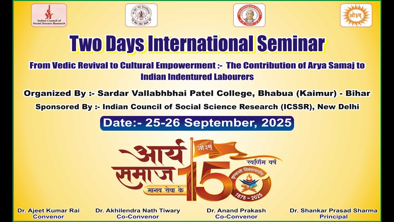 From Vedic Revival to Cultural Empowerment: The Contribution of Arya ...