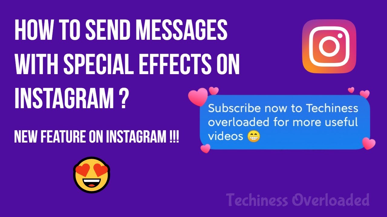 How to send DM messages with special effects on Instagram | New feature ...