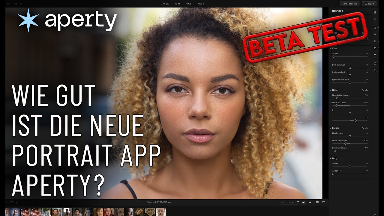 Wie gut ist die neue Portrait Software APERTY ? BETA TEST - YouTube