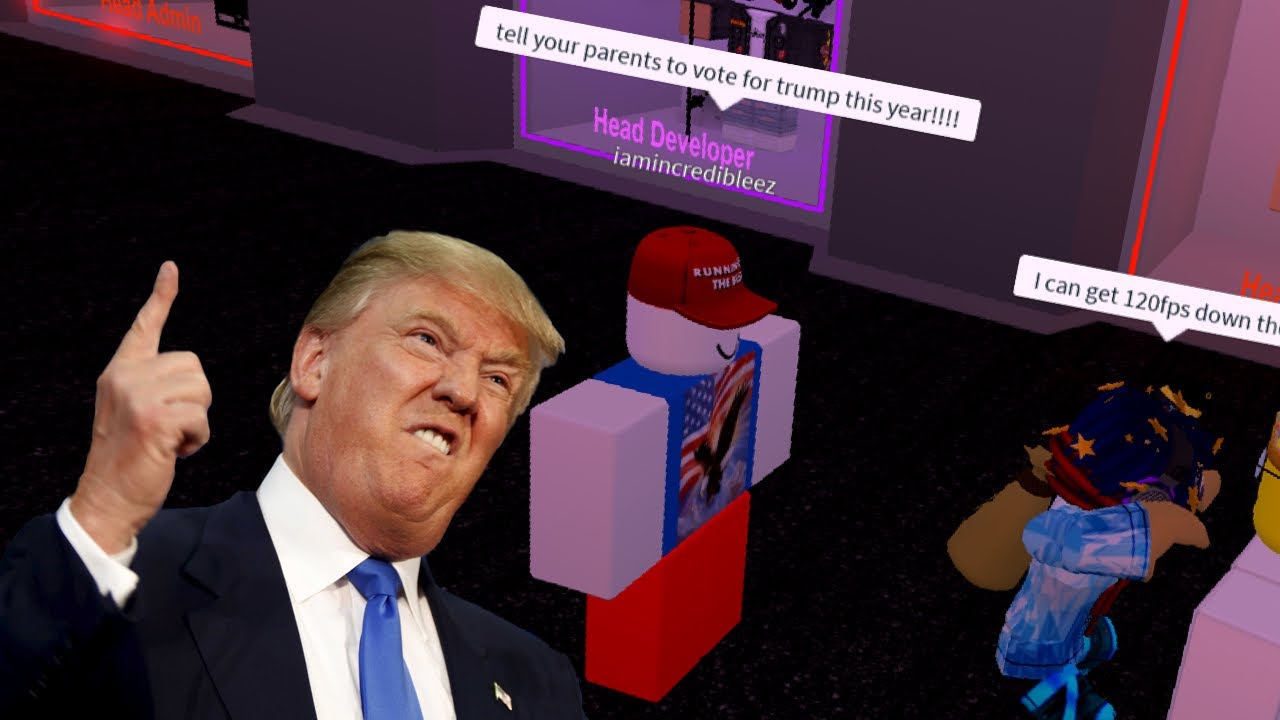 Trump Supporters Have HACKED Roblox - YouTube